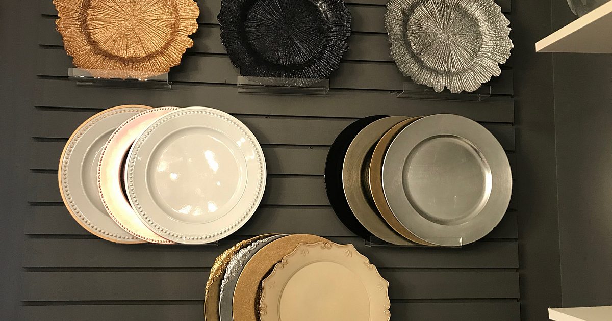 Charger Plates | Vancouver Island Party Rentals - Allin One Party Shop